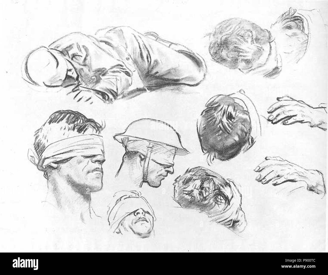 Figure hands head hi-res stock photography and images - Alamy