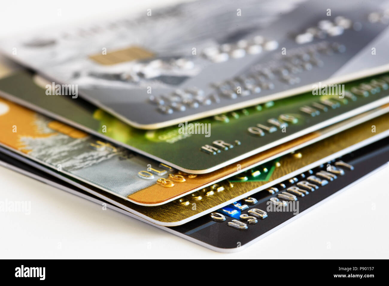 Credit card close-up. Plastic card for payments Stock Photo - Alamy