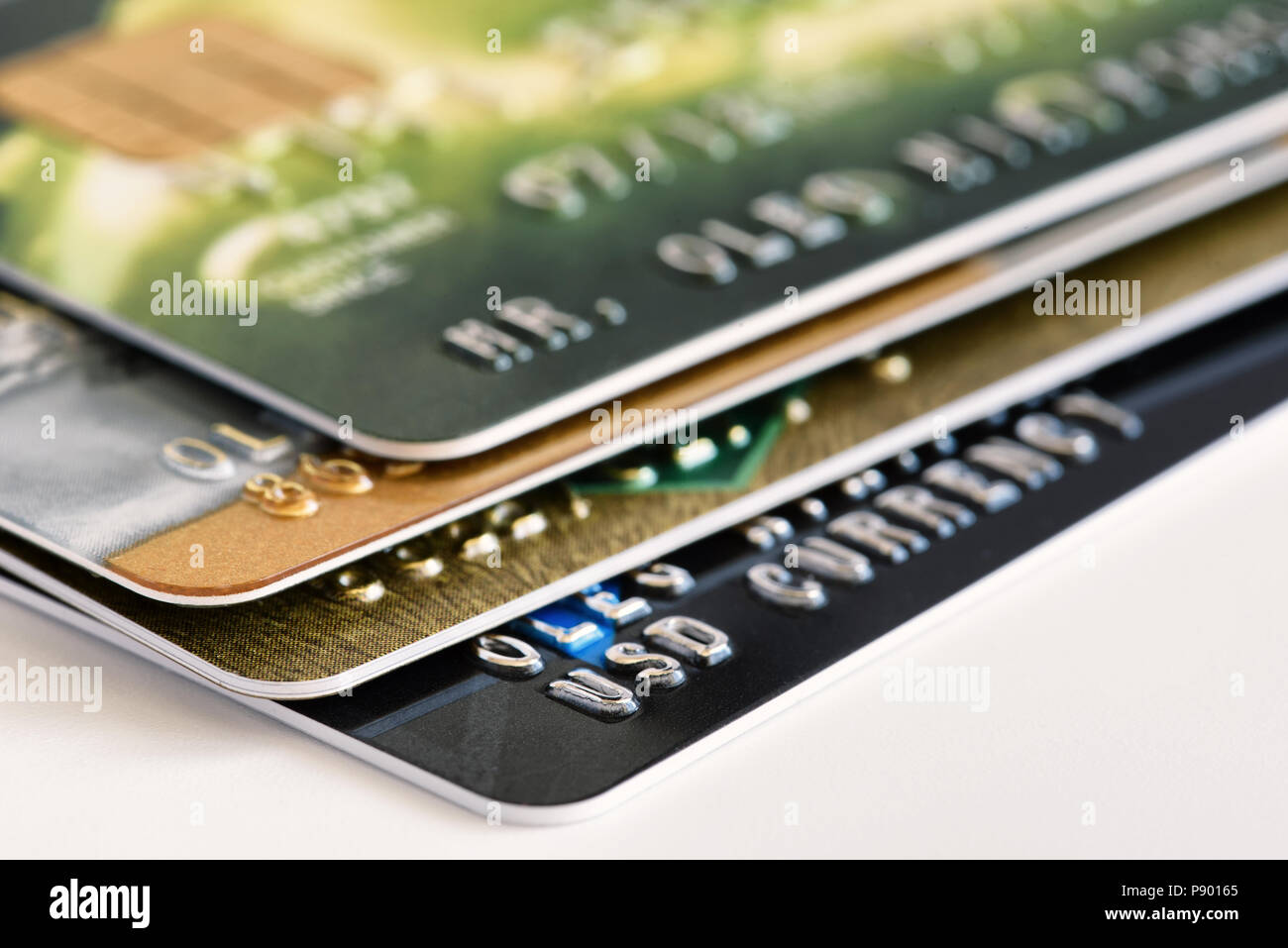 Credit card close-up. Plastic card for payments Stock Photo - Alamy