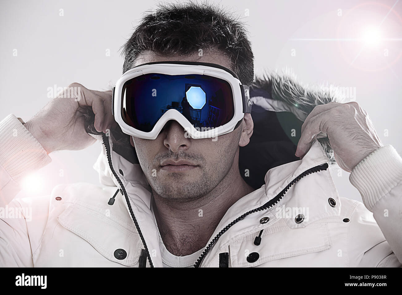 Man with glasses illustration hi-res stock photography and images - Alamy