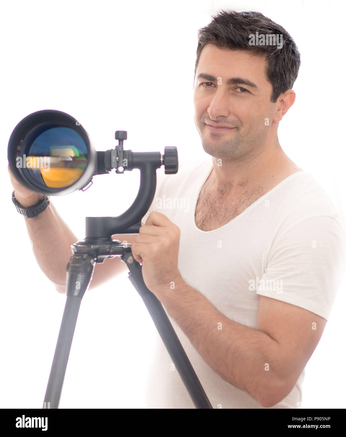 Wildlife photographer with huge lens wildlife photography, bird ...
