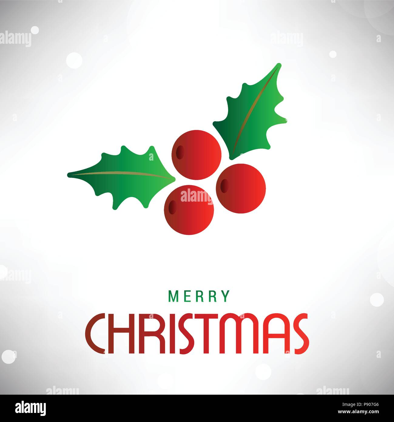 Christmas background with cherries and leafs. For web design and ...