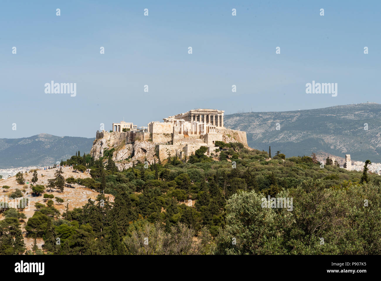 View of the Acropolis of Athens - Greece Stock Photo - Alamy