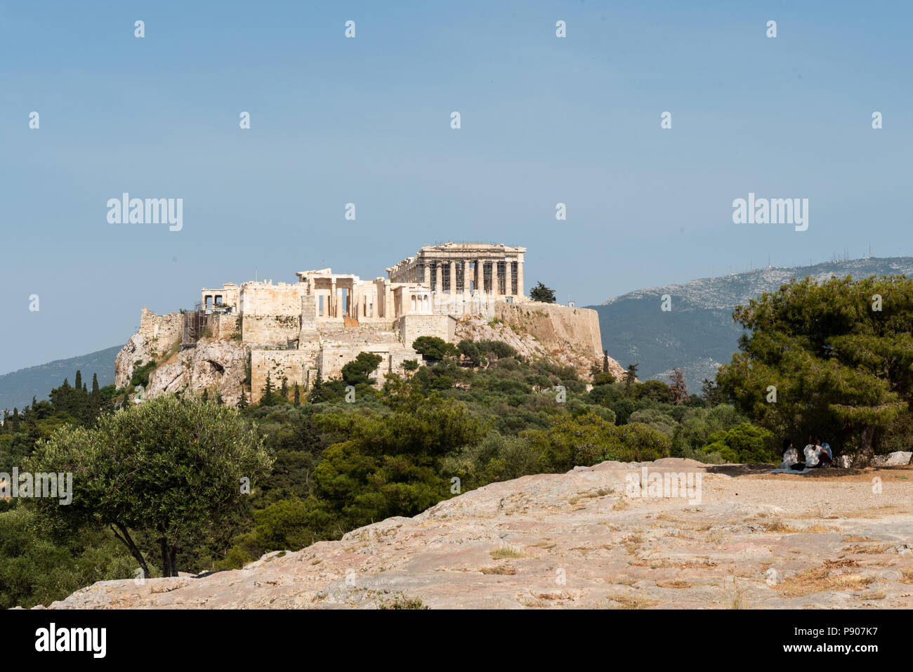 View of the Acropolis of Athens - Greece Stock Photo - Alamy
