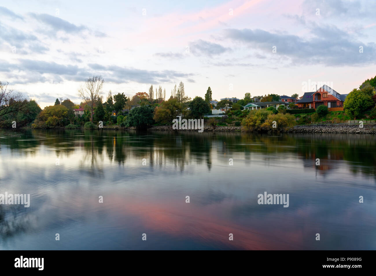 Waikato river near Fairfield Bridge, Hamilton Stock Photo - Alamy