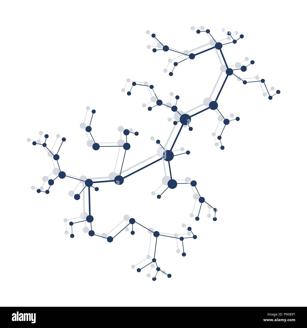 Structure of molecule and communication. Scientific concept. Medical ...