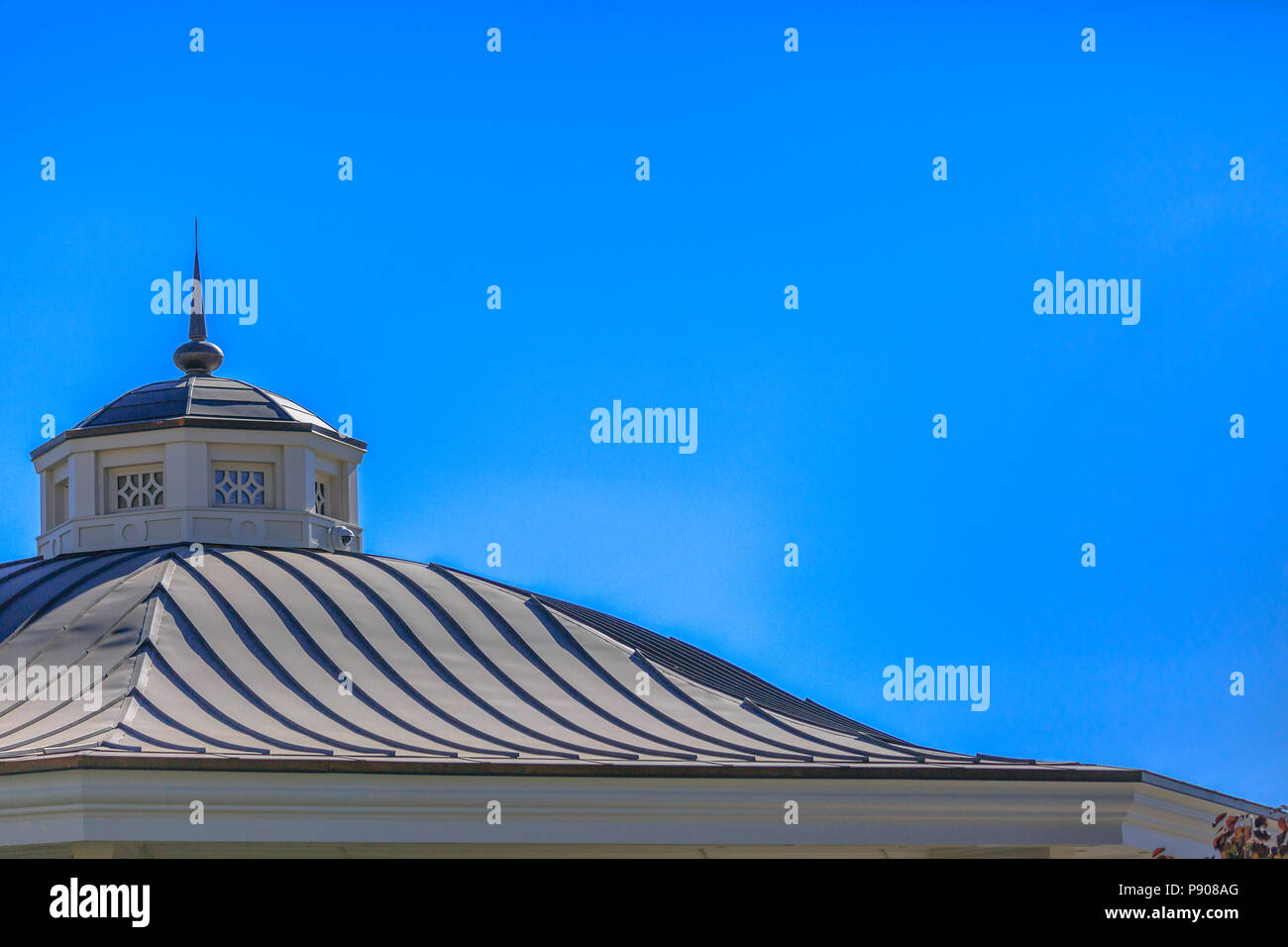 Abstract roof of hut shaped building Stock Photo - Alamy