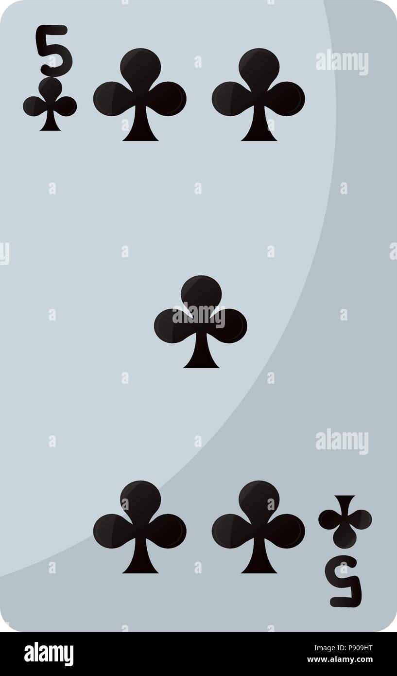 five clovers casino card game vector illustration Stock Vector Image ...