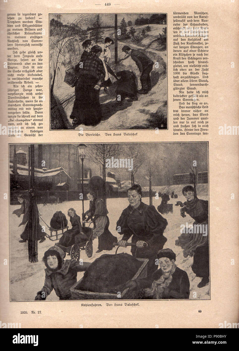 . 323 Hans Baluschek Gartenlaube 449 Stock Photo - Alamy