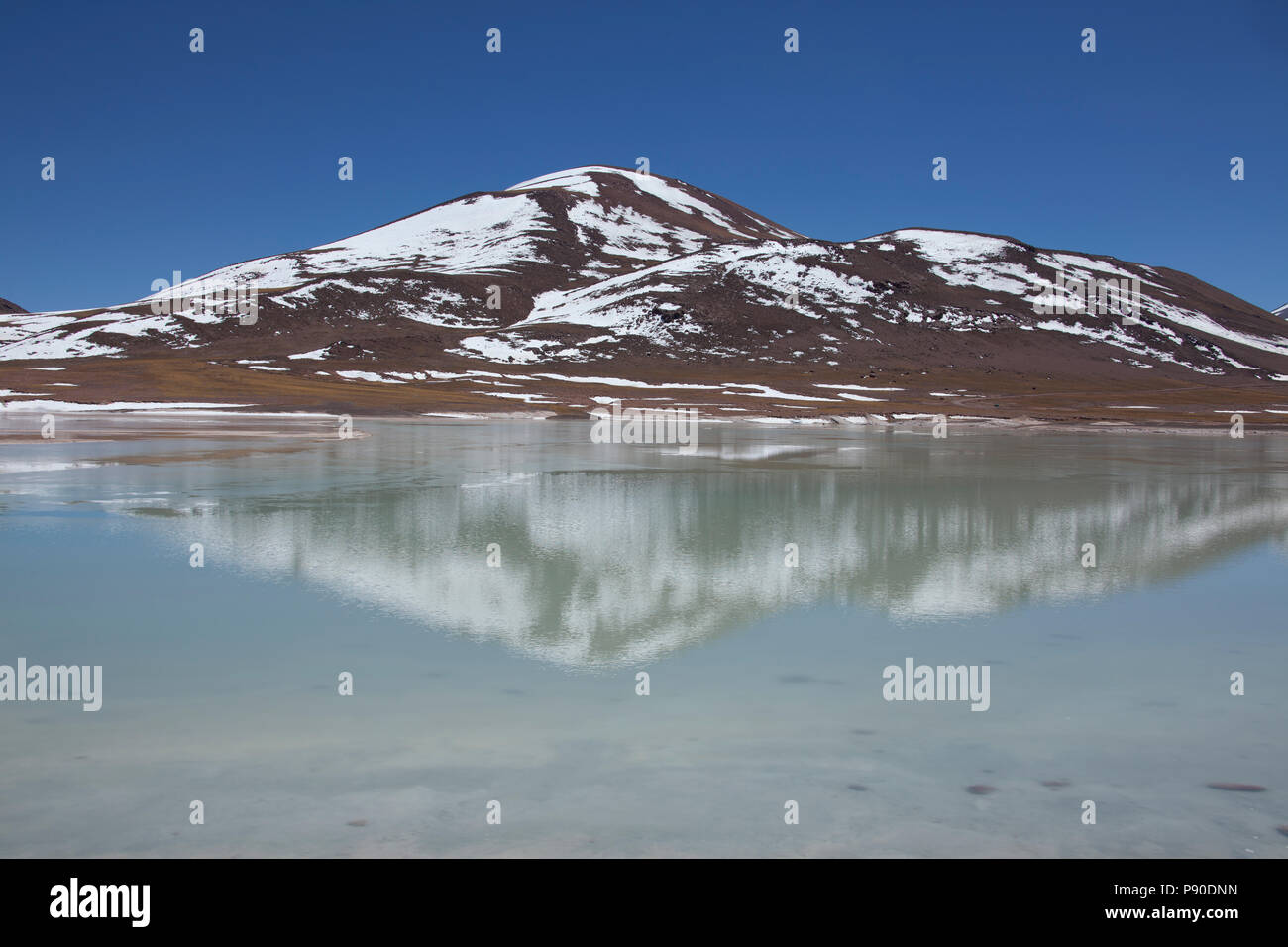 Atacama Salt Lakes Stock Photo - Alamy