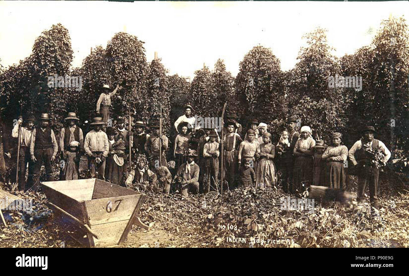 Hop pickers hi-res stock photography and images - Alamy