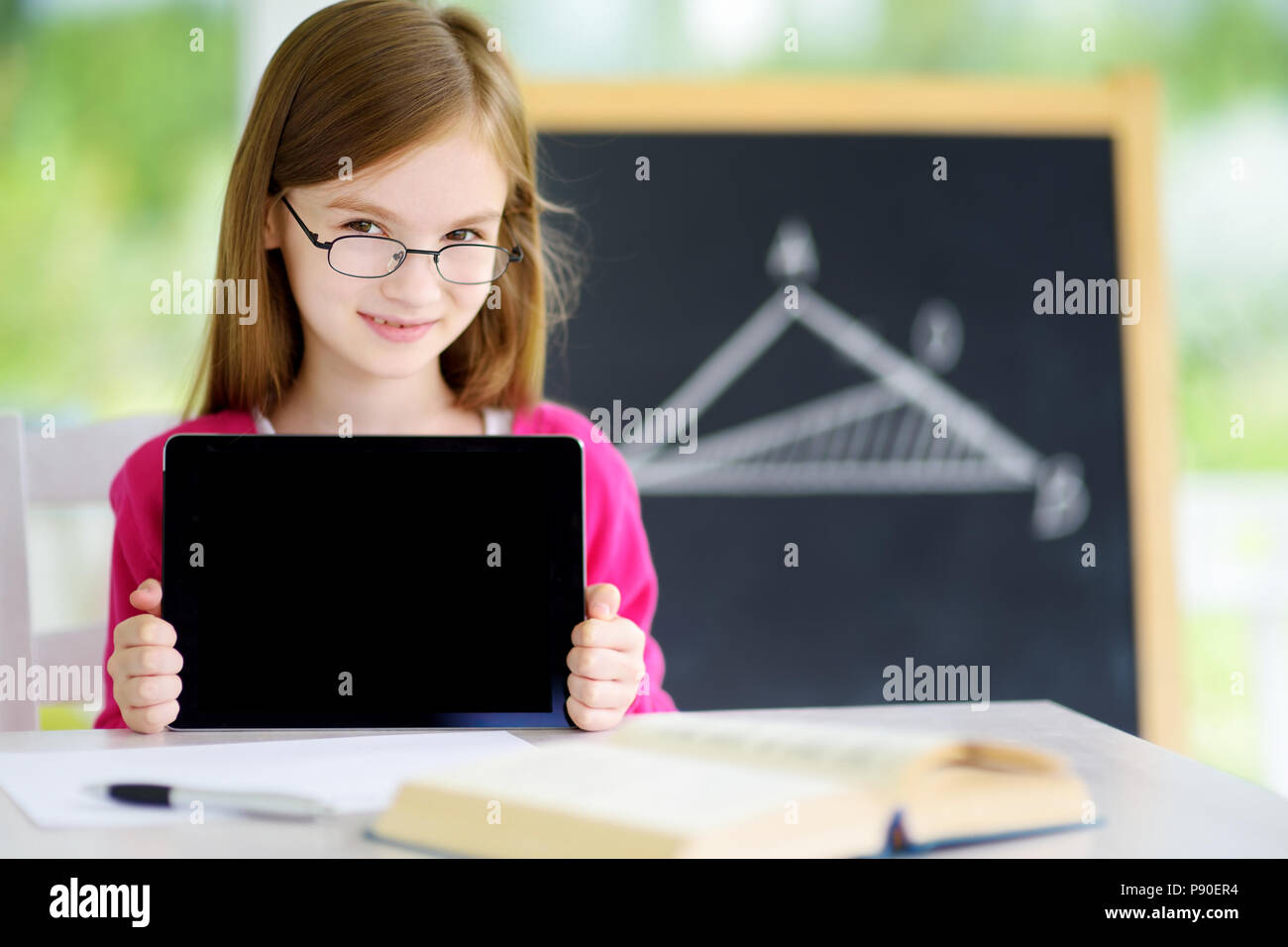 Educational technology digital school classroom hi-res stock ...