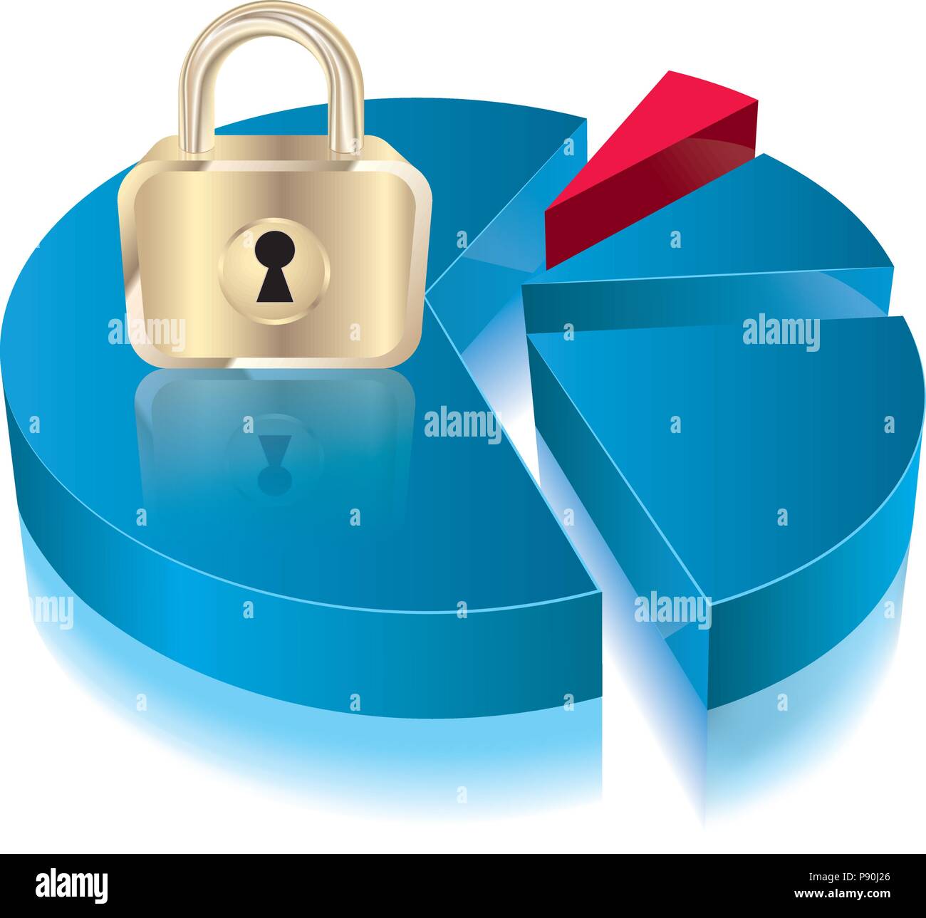 Lock on encrypted data hi-res stock photography and images - Alamy
