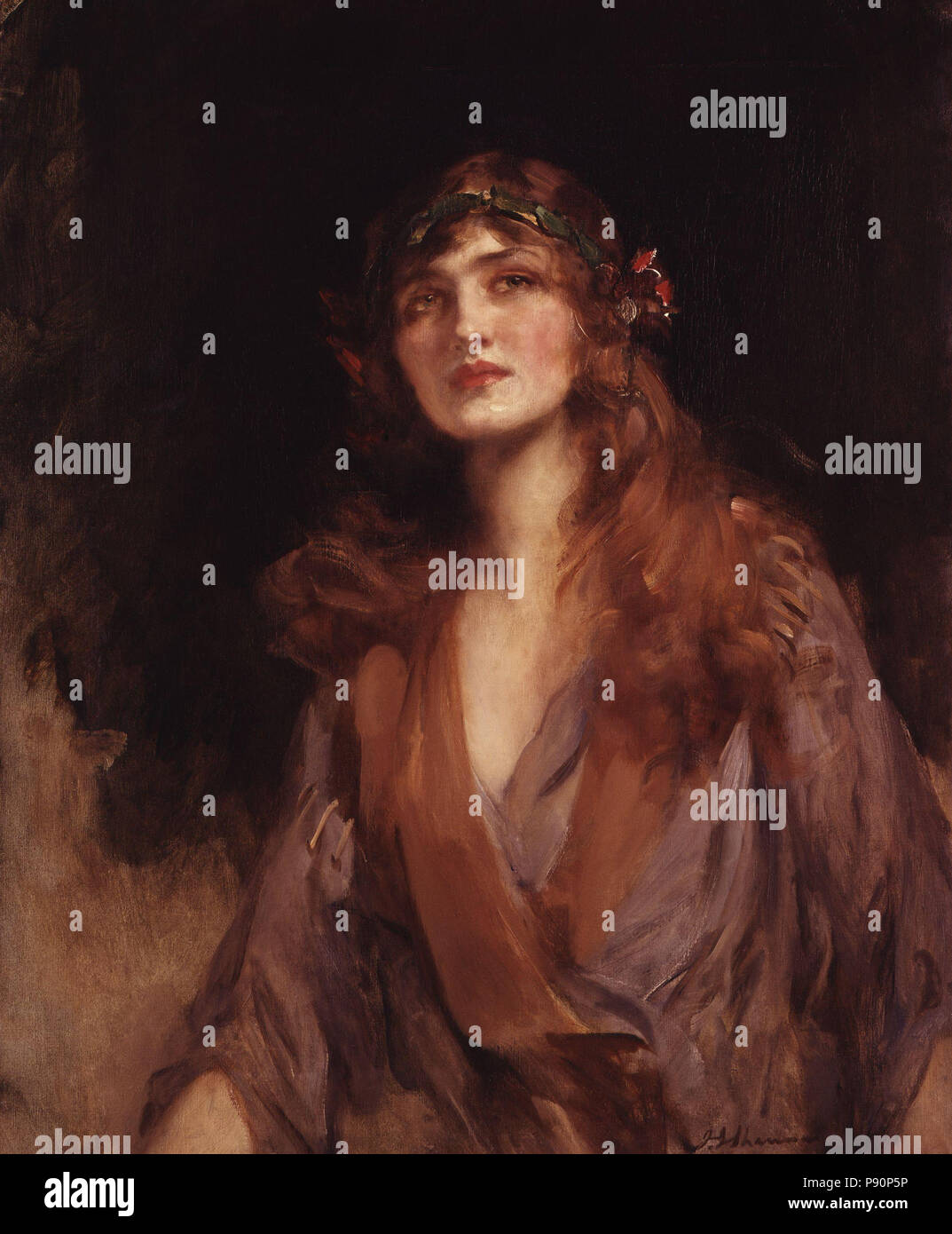 . 403 Lily Elsie (Mrs Bullough) by Sir James Jebusa Shannon Stock Photo ...