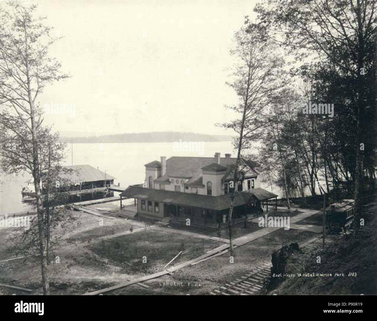 . 407 Madrona Hotel and boat house, Madrona Park, Seattle, Washington ...