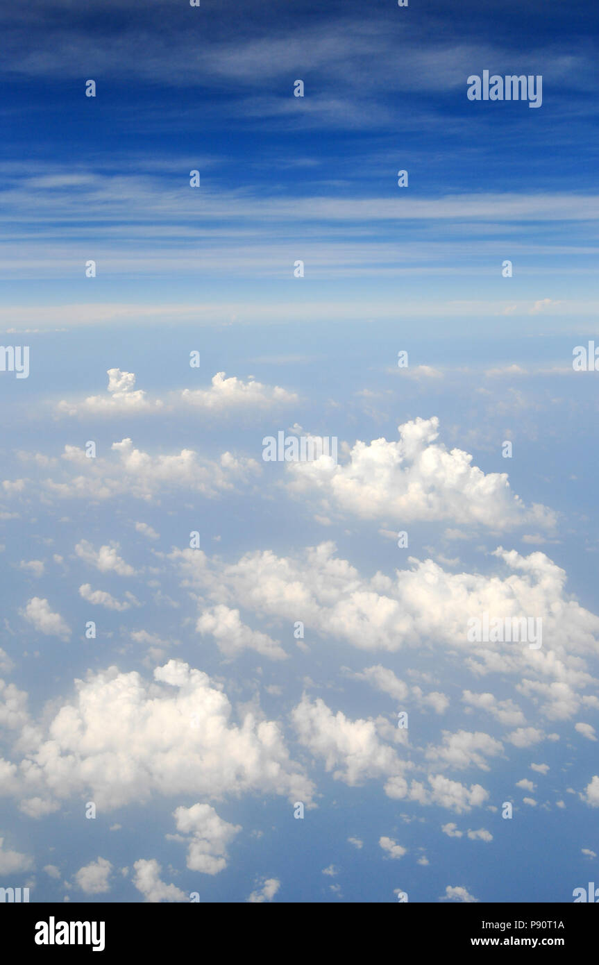bright blue sky with clouds Stock Photo - Alamy