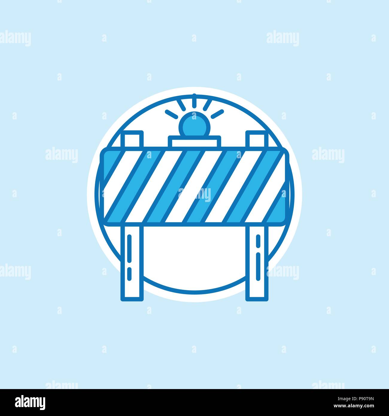 Labour day icon with light background with blue theme icon. For web ...