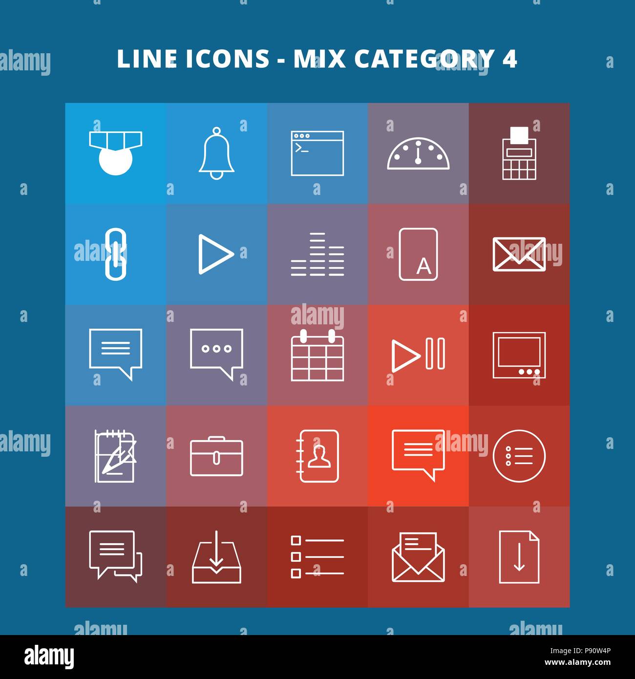 Line Mix Icons. For web design and application interface, also useful ...