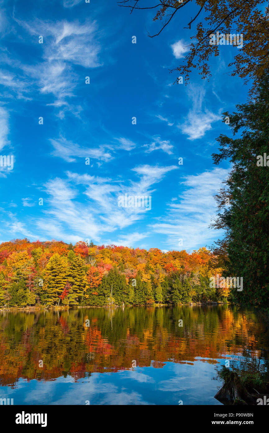 Autumn in Mont Orford National Park, Eastern Townships, Quebec, Canada ...