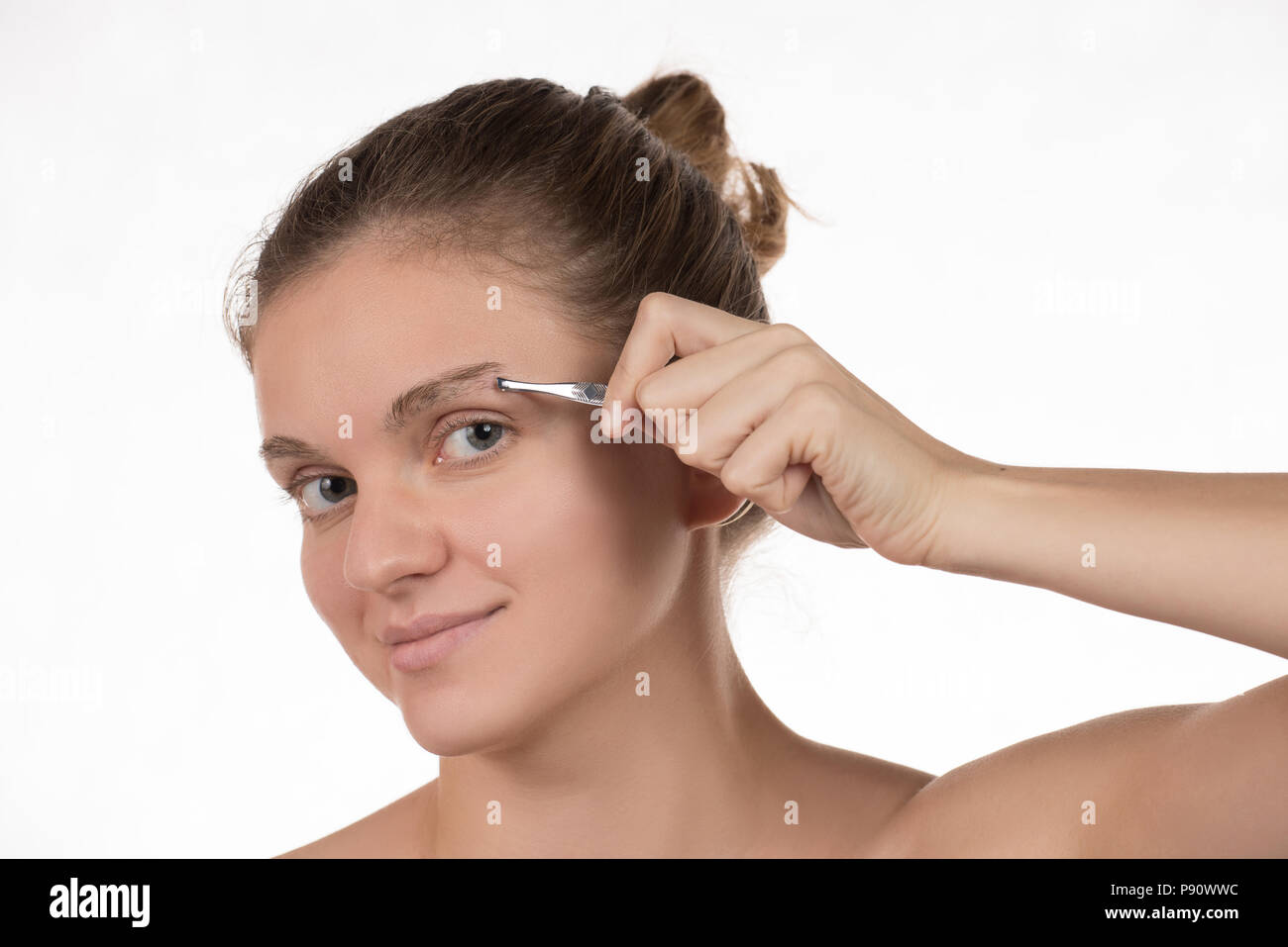 Eyelid pull hi-res stock photography and images - Alamy