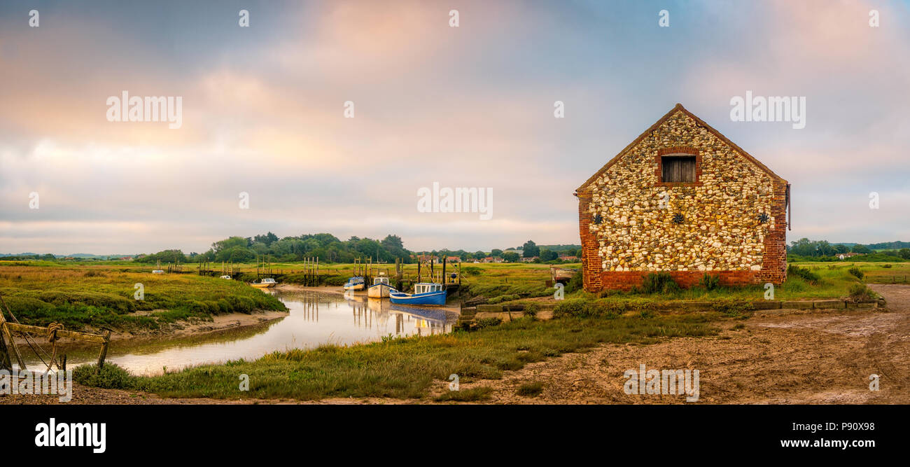 The coal barn and creek at Thornham in Norfolk Stock Photo - Alamy
