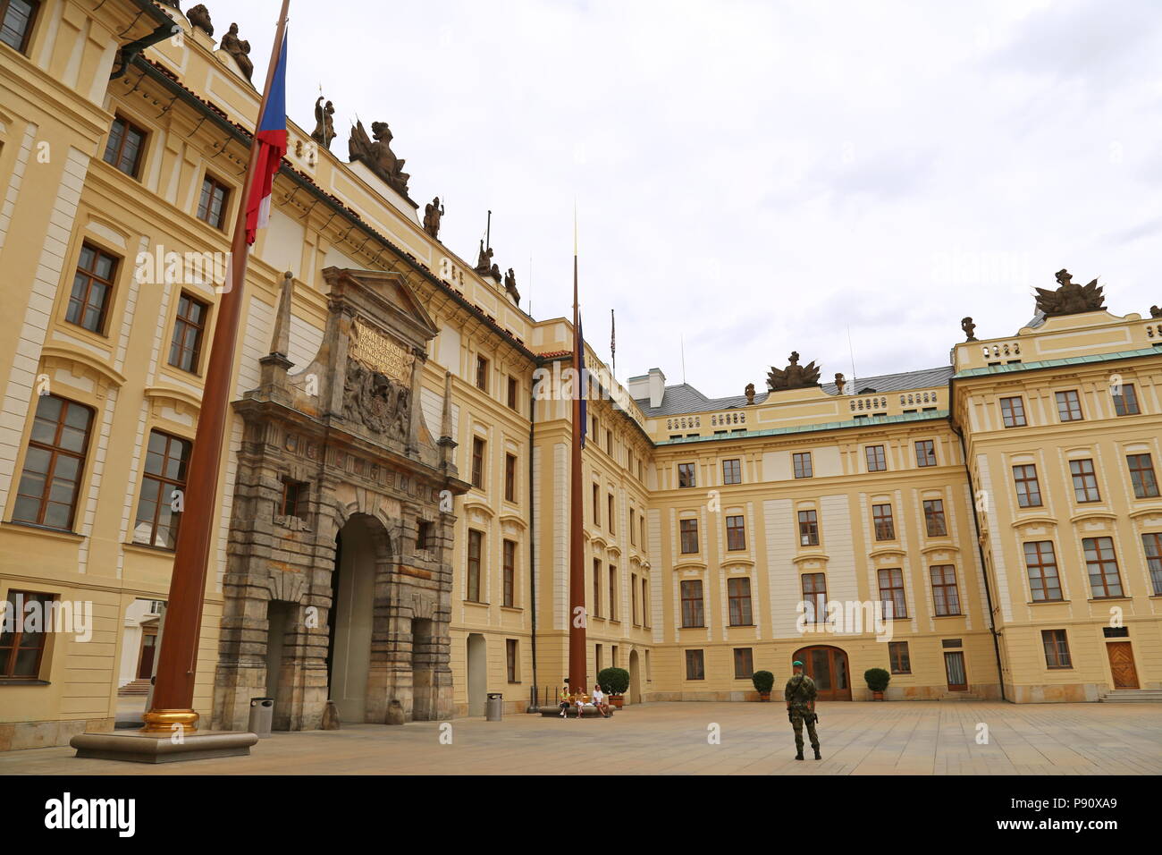 Matthias Gate, First Courtyard, Prague Castle, Hradčany, Prague ...