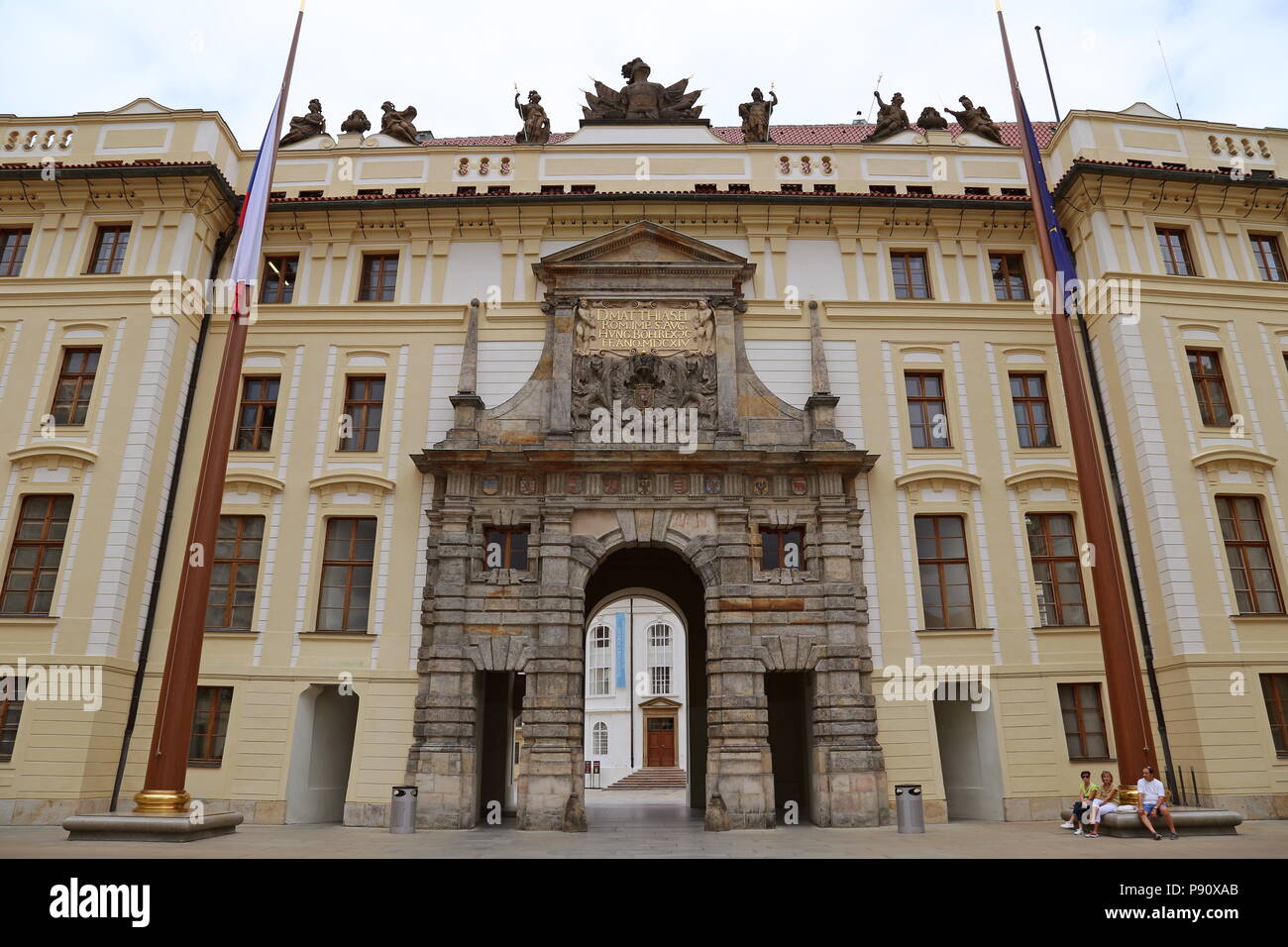 Matthias Gate, First Courtyard, Prague Castle, Hradčany, Prague ...