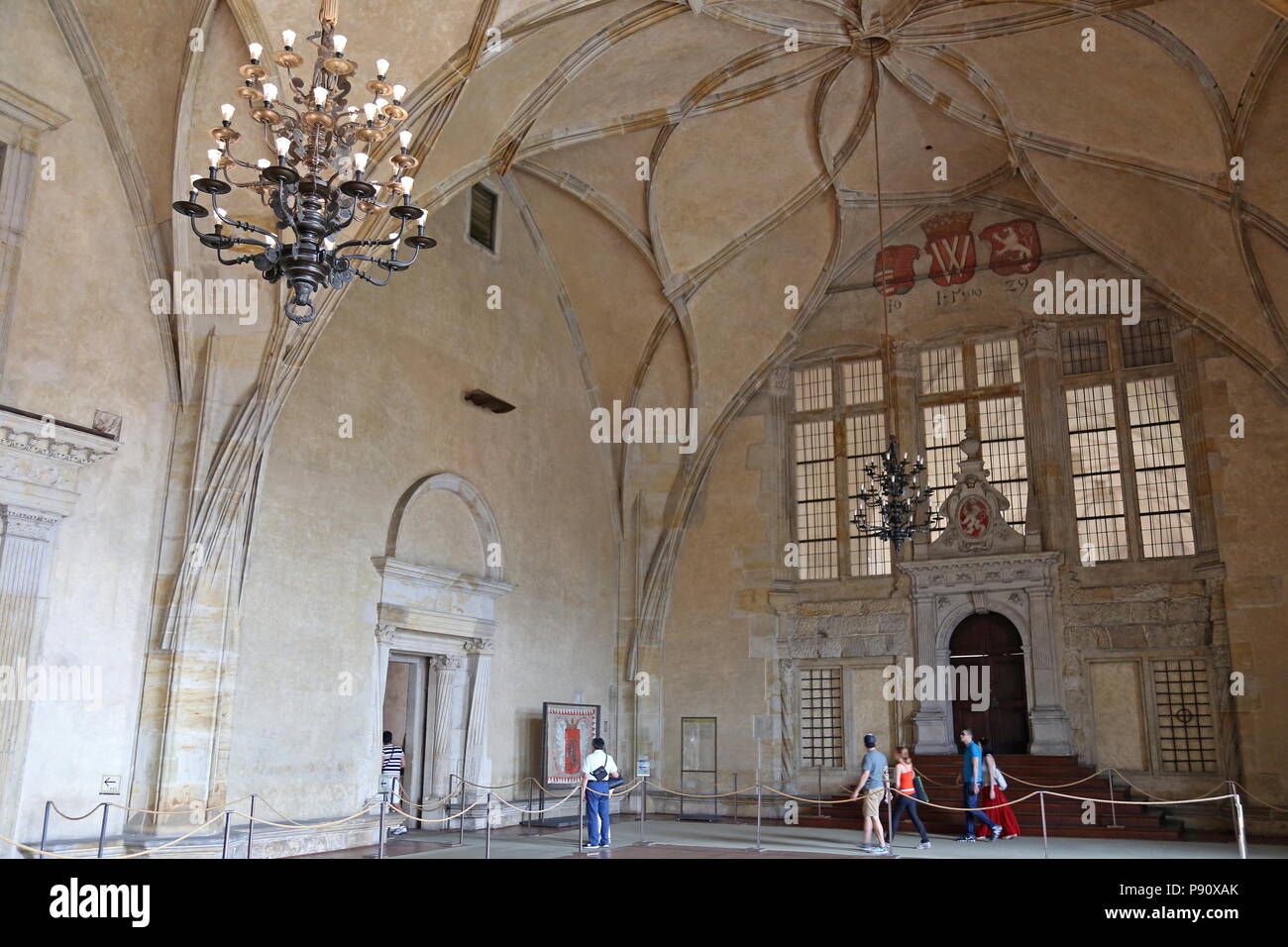 Vladislav Hall, Old Royal Palace, Third Courtyard, Prague Castle ...