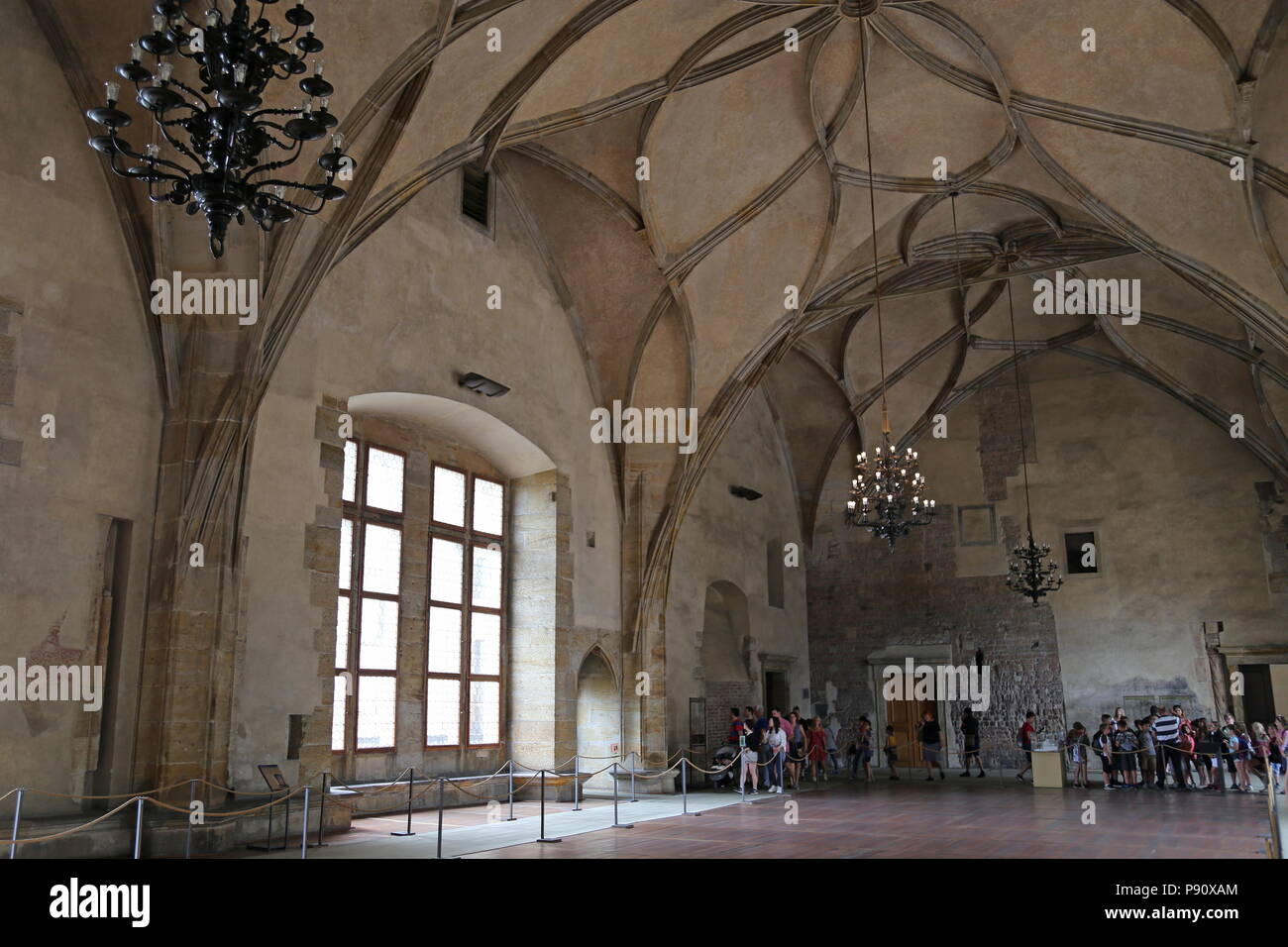 Vladislav Hall, Old Royal Palace, Third Courtyard, Prague Castle ...