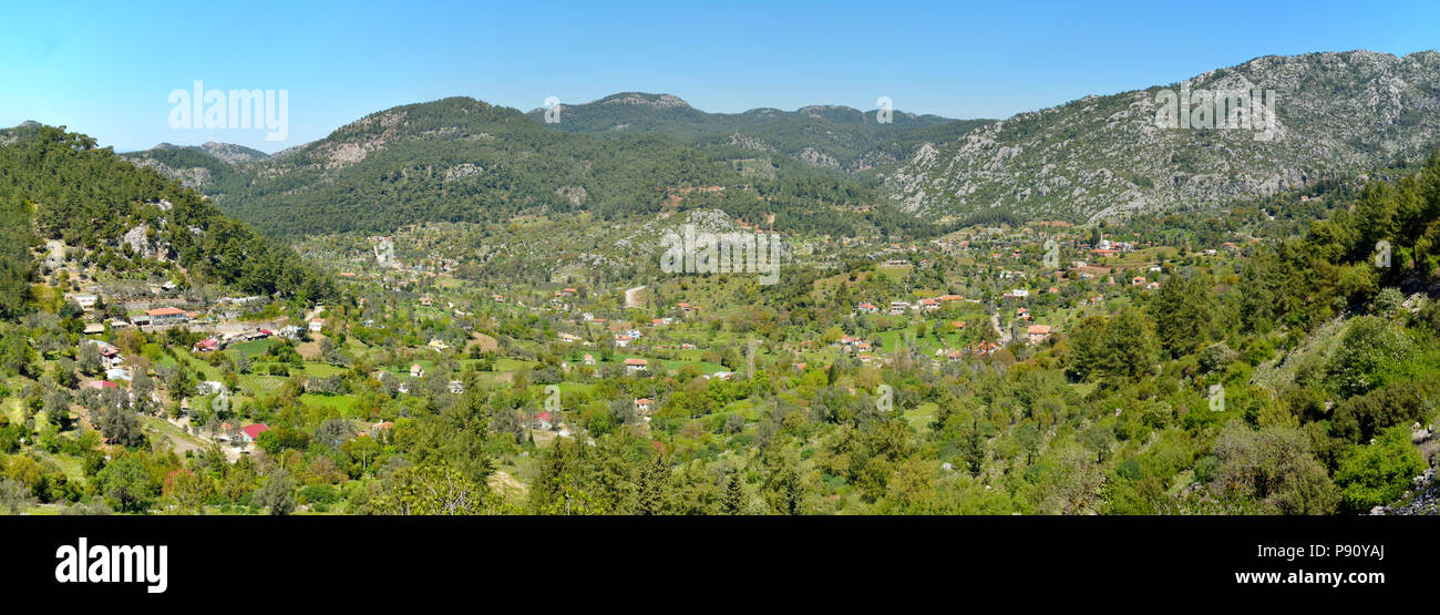 View over Bayir village near Marmaris resort town in Turkey Stock Photo ...