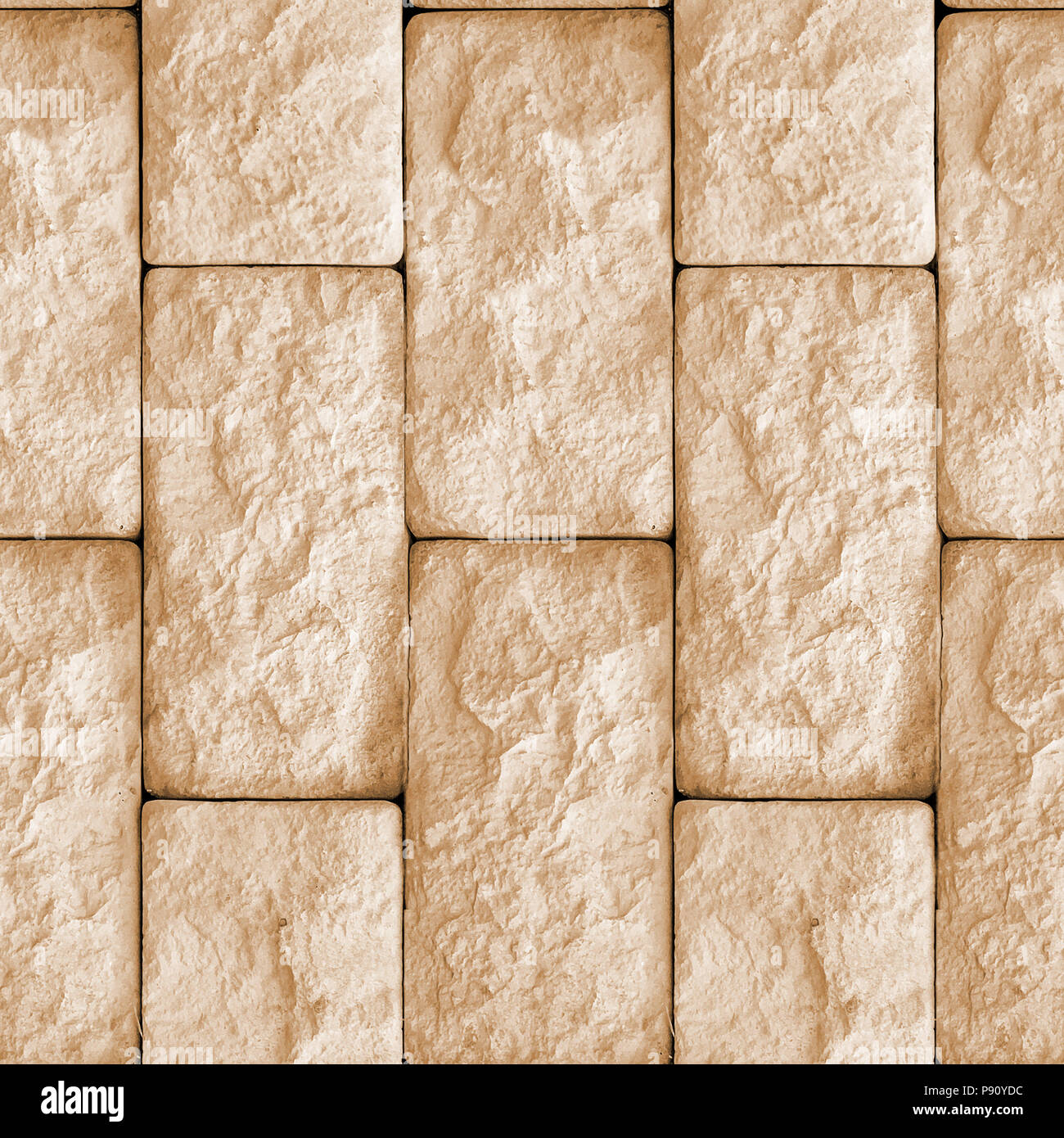 Seamless pattern with fragment of concrete wall from squared natural ...
