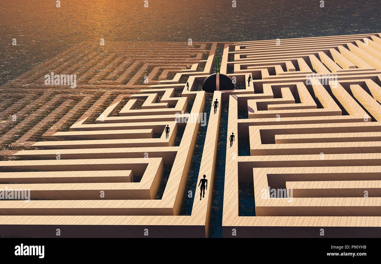 Psychological maze hi-res stock photography and images - Alamy