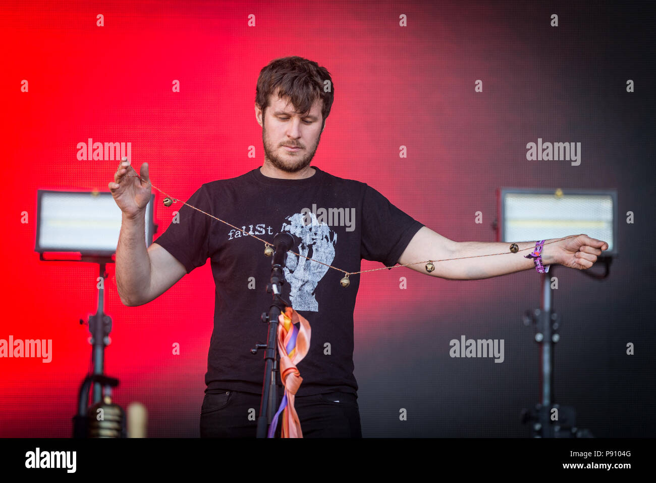 Denmark, Roskilde - July 6, 2018. James Holden and the Animal Spirits ...