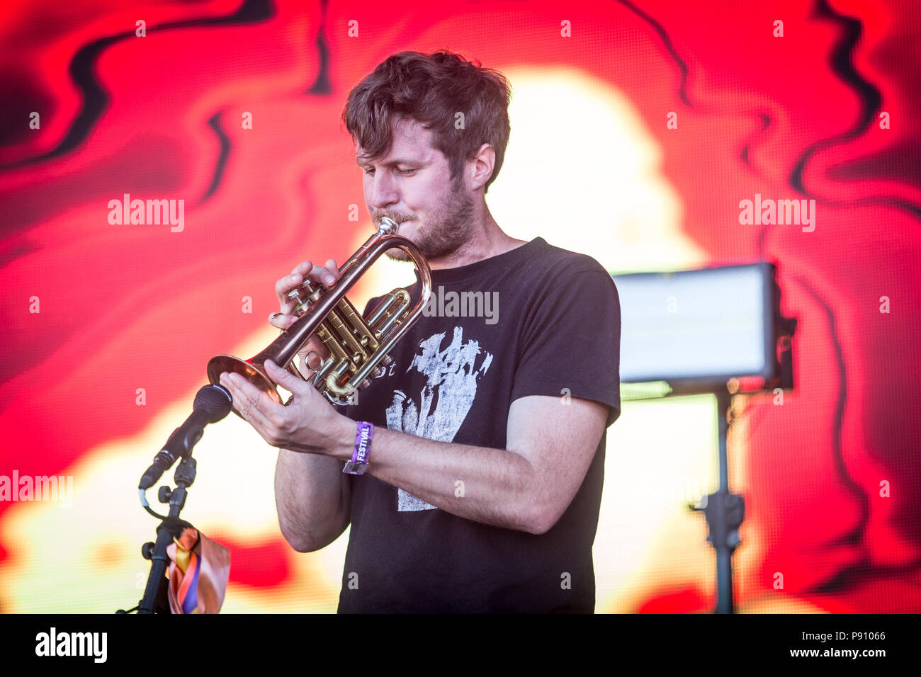 Denmark, Roskilde - July 6, 2018. James Holden and the Animal Spirits ...