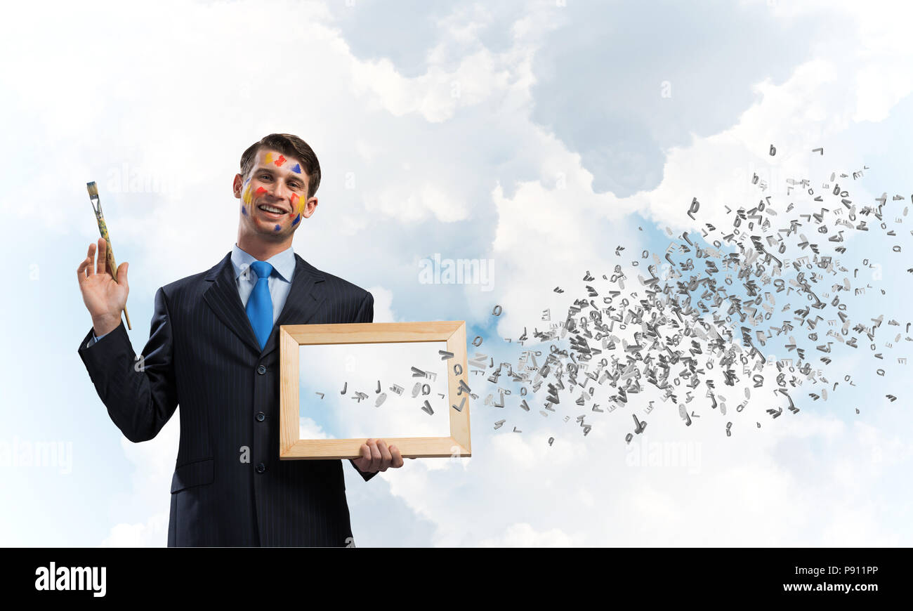 Business inspiration of young man Stock Photo - Alamy