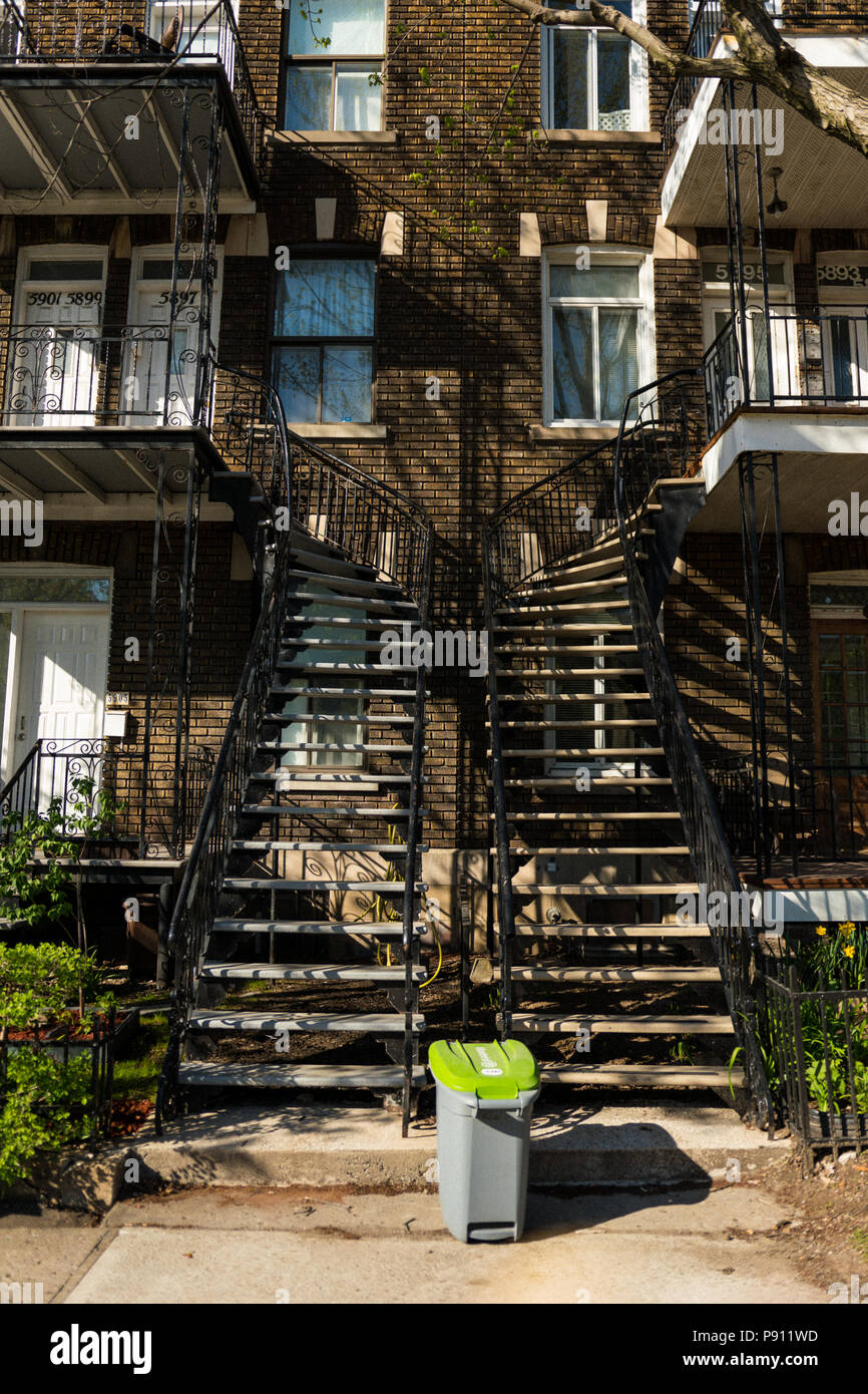 Montreal plateau staircase hi-res stock photography and images - Alamy