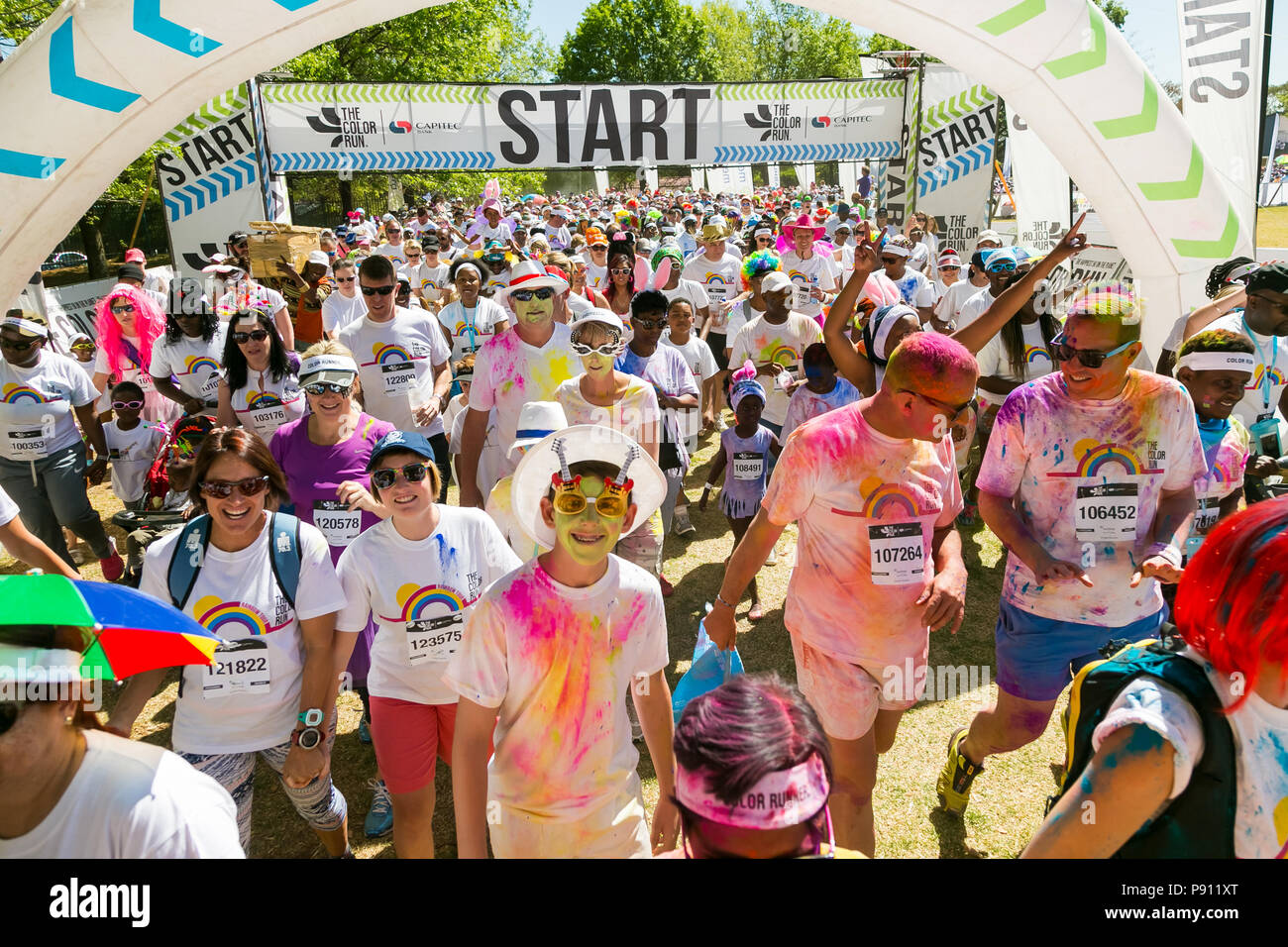 Color run event south africa hi-res stock photography and images - Alamy