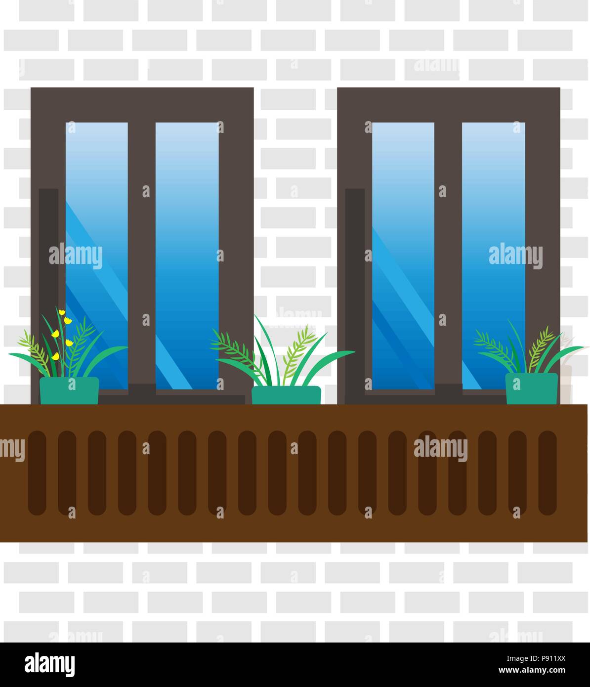 Old brick plant building Stock Vector Images - Alamy