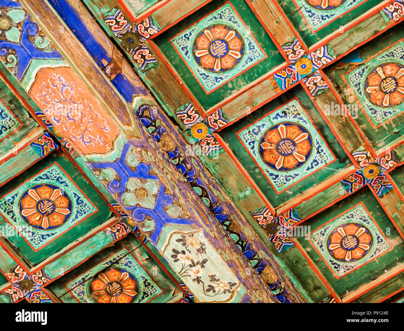 Temple of Heaven roof ornament in detail, Beijing, China, Asia Stock ...