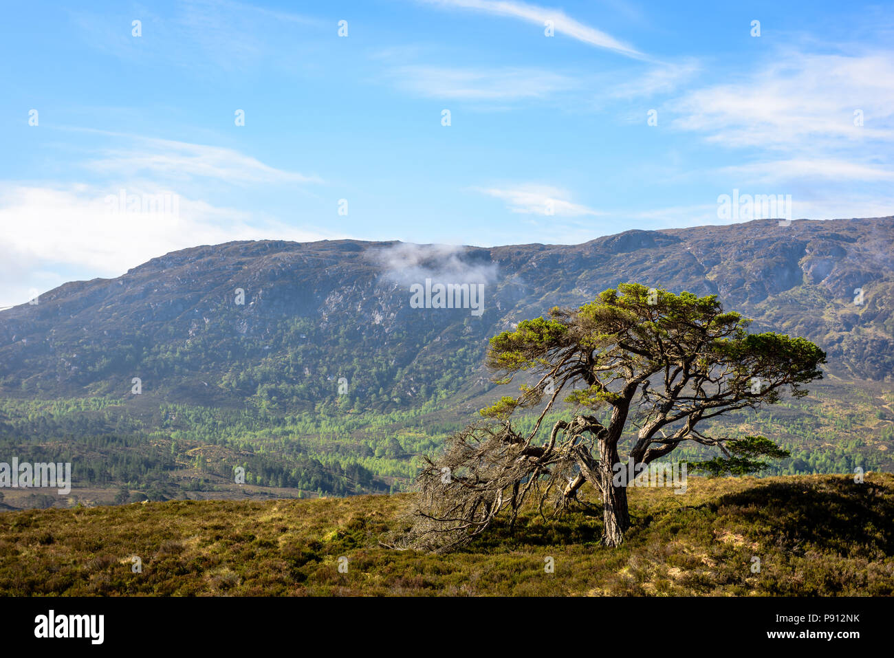 Scottish landscape. mountains and beautiful sky above Scotland Stock ...