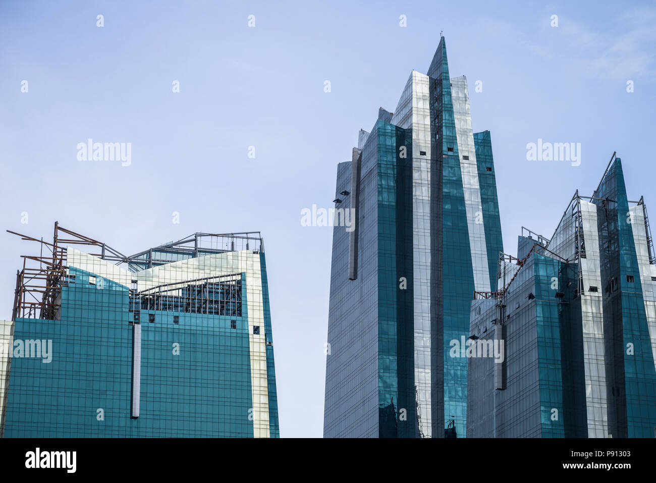 Modern Commercial Skyscraper Office Building Facade Design Stock Photo ...