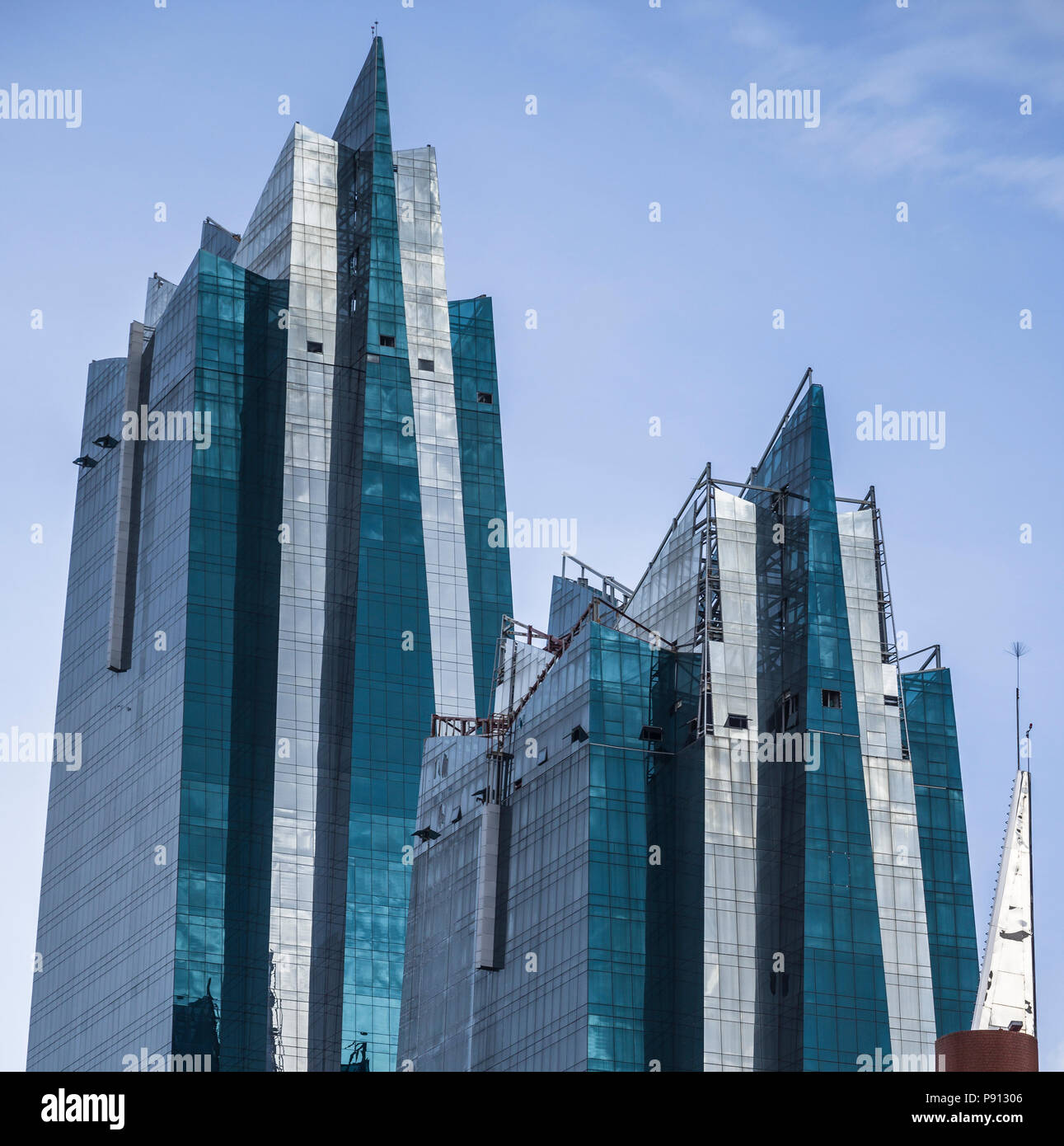Modern Commercial Skyscraper Office Building Facade Design Stock Photo ...