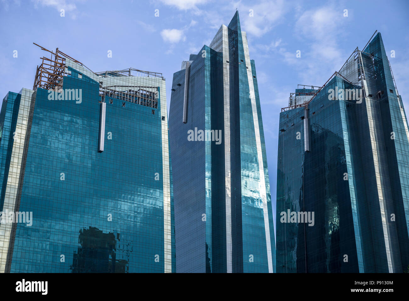 Modern Commercial Skyscraper Office Building Facade Design Stock Photo ...