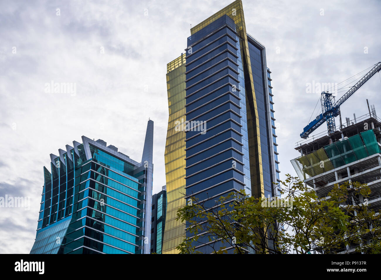 Modern Commercial Skyscraper Office Building Facade Design Stock Photo ...