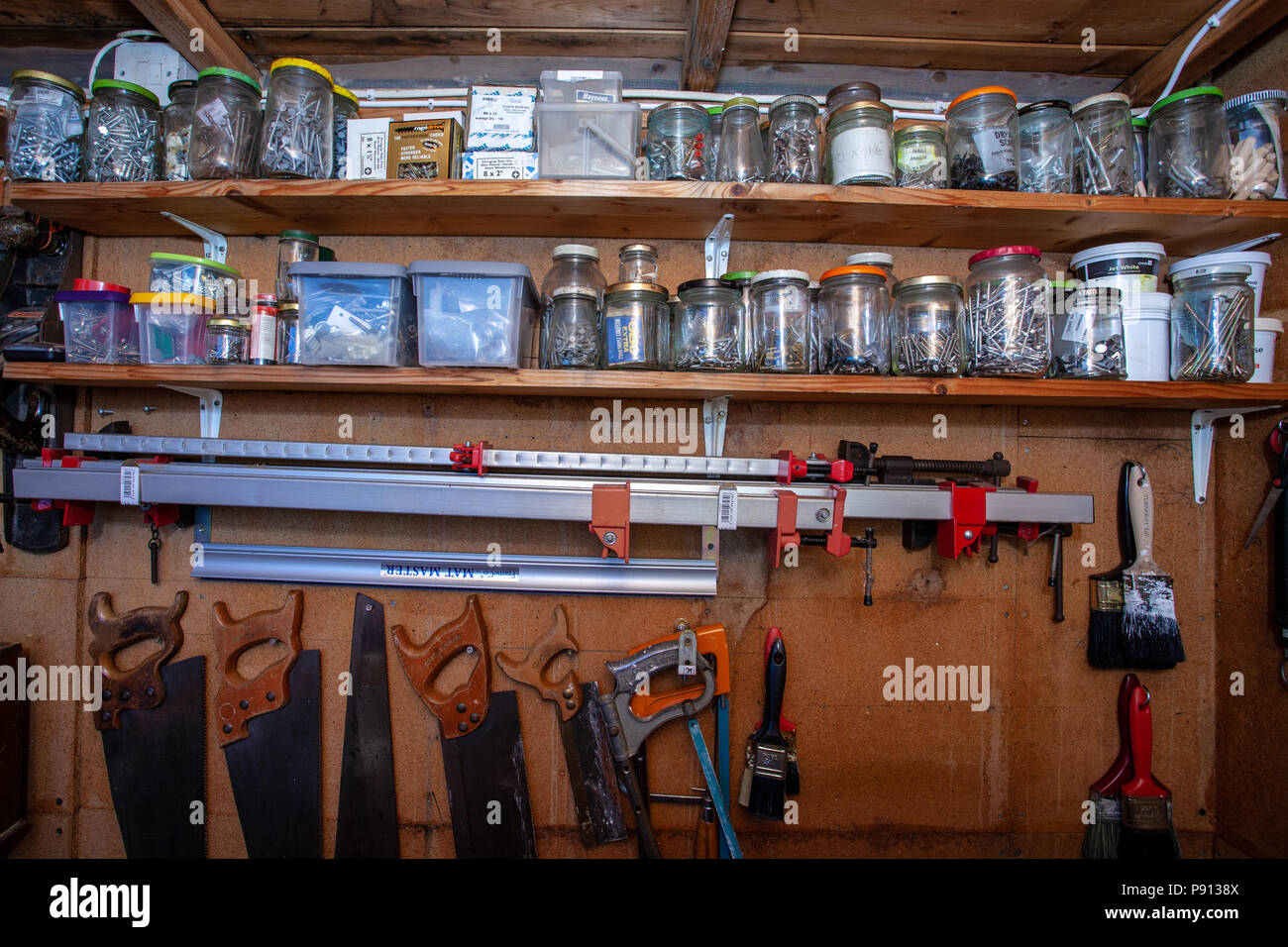 Garden Shed Tools Stock Photo - Alamy