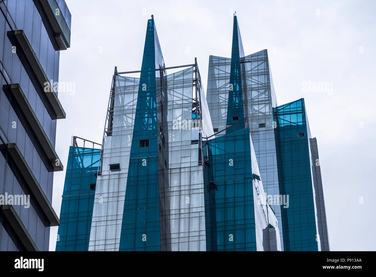 Modern Commercial Skyscraper Office Building Facade Design Stock Photo ...