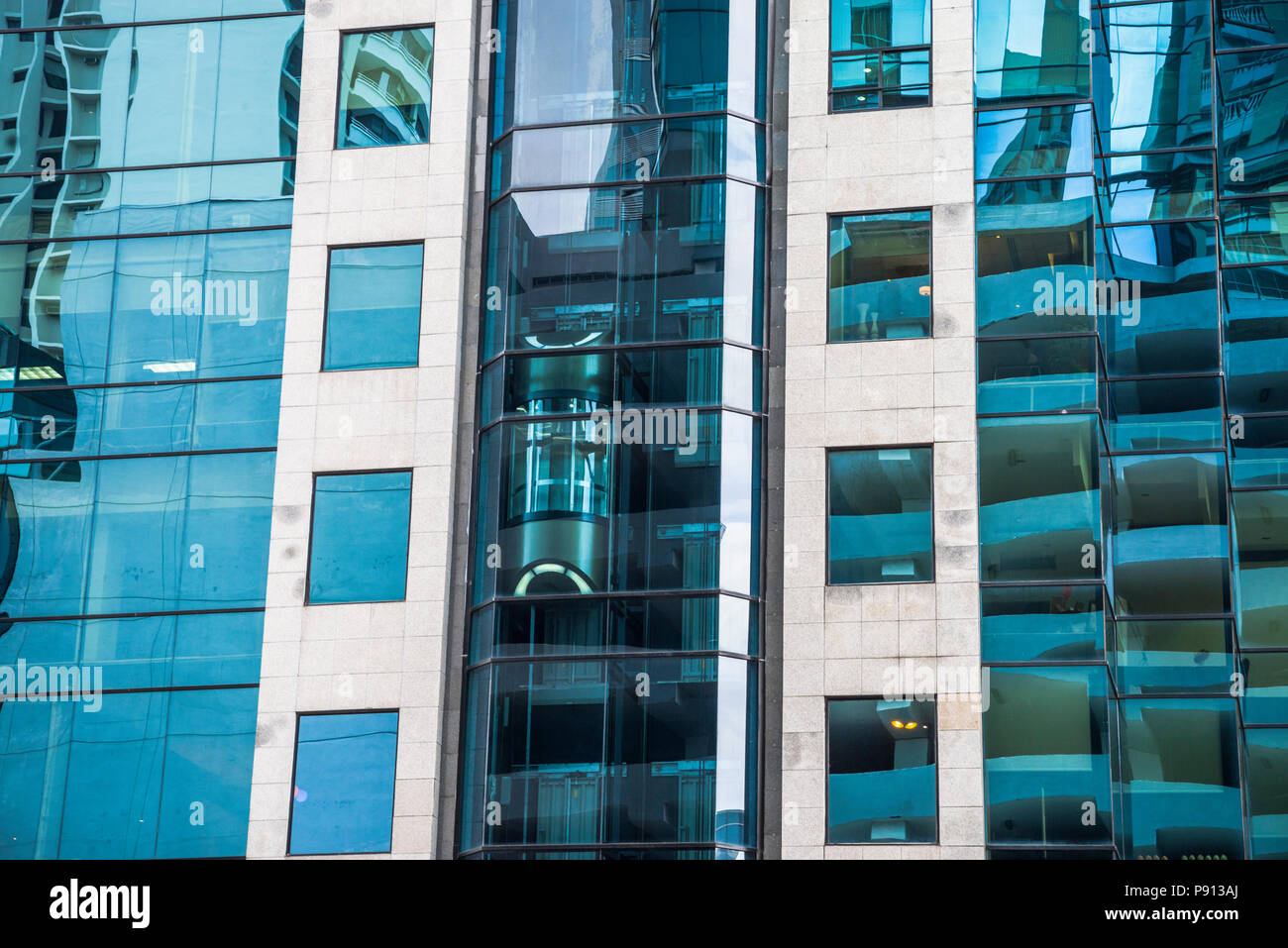Modern Commercial Skyscraper Office Building Facade Design Stock Photo ...