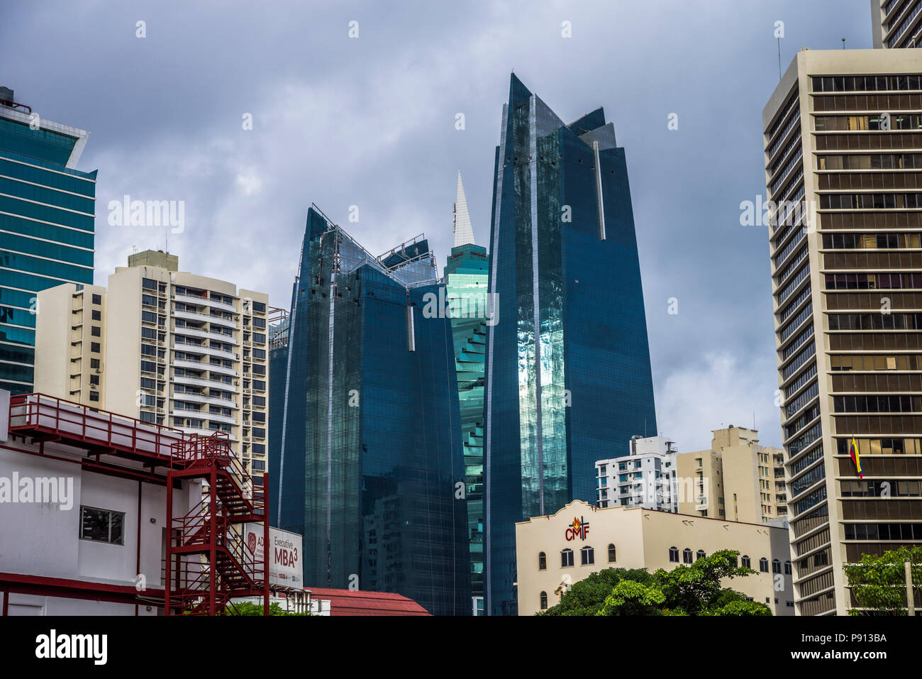 Modern Commercial Skyscraper Office Building Facade Design Stock Photo ...