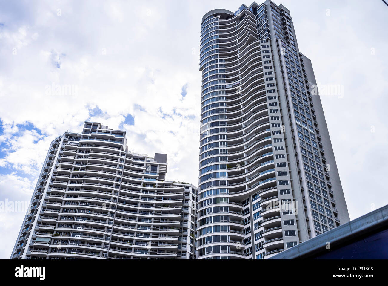 Modern Commercial Skyscraper Office Building Facade Design Stock Photo ...