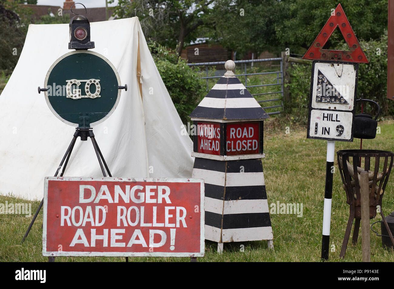 vintage road sign Stock Photo - Alamy